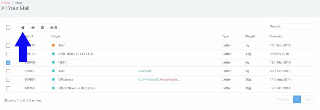 How to manually request Mail Forwarding | Private Box