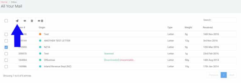 How to manually request Mail Forwarding | Private Box